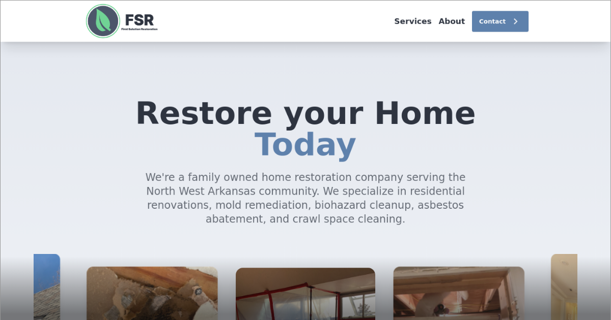 First Solution Restoration