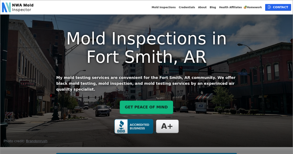 Mold Inspections in Fort Smith Arkansas | NWA Mold Inspector