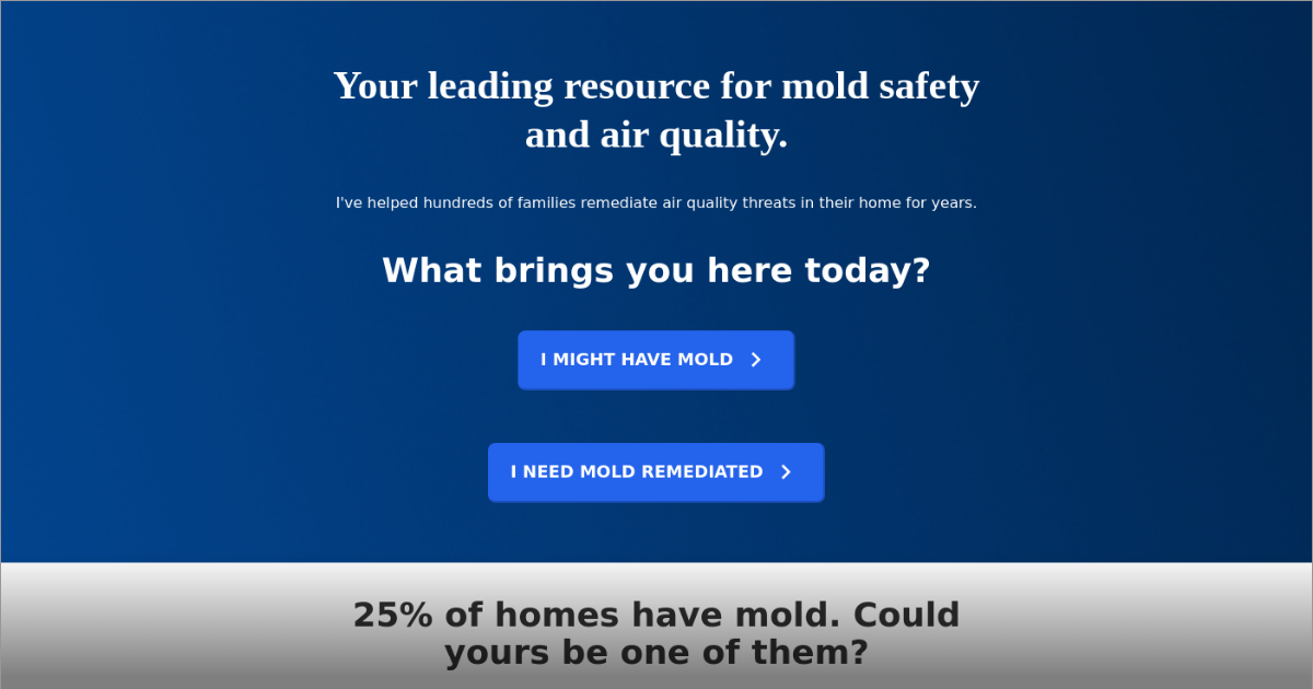 Free Mold Inspection Necessity Quiz | NWA Mold Inspector