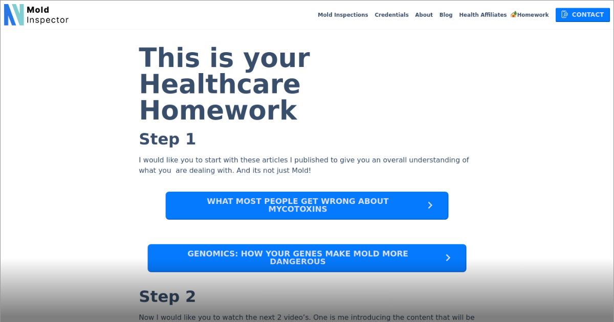 Homework | NWA Mold Inspector
