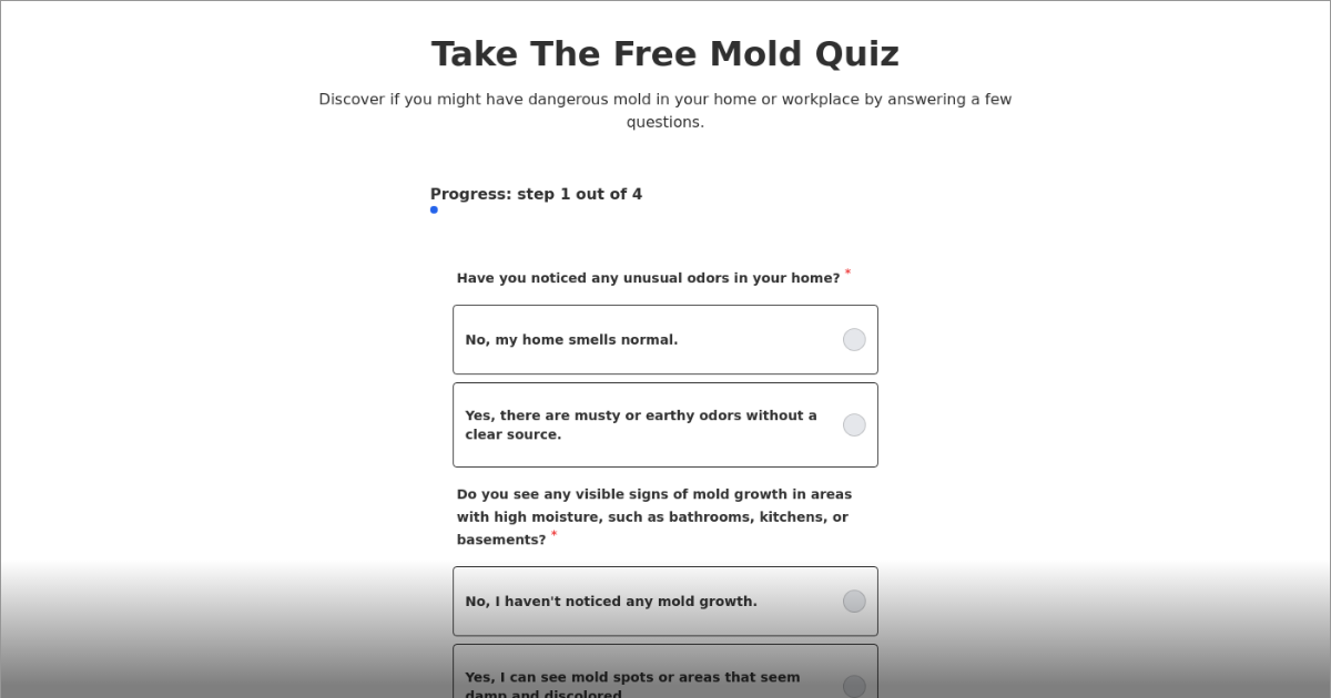 Take The Free Mold Inspection Necessity Quiz | NWA Mold Inspector